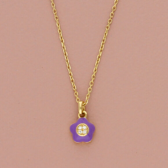 Bony Levy | Jewelry | Bony Levy 4k Yellow Gold Kids Diamond Purple ...